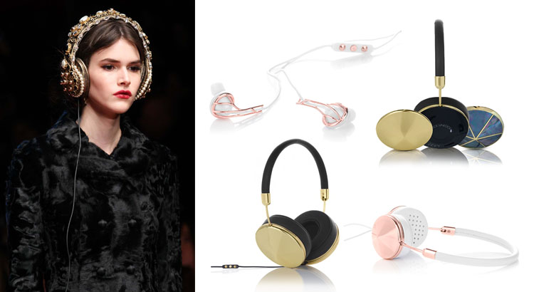 Blinged-out Beats: Dolce & Gabbana's Fall 2015 headphones by Frends