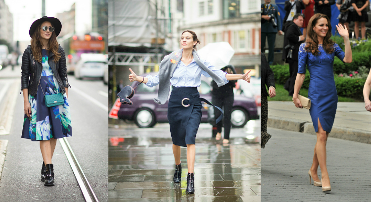 How to wear the colour blue