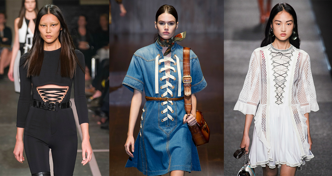10 Times we saw lace-ups on the runway
