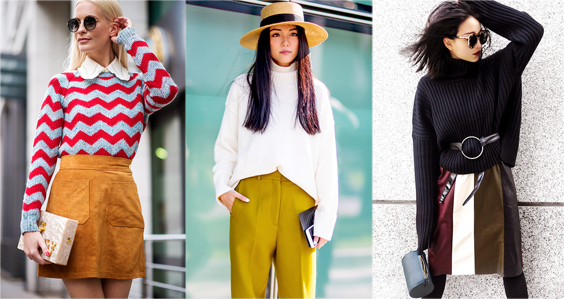 20 Ways to make sweaters look chic regardless of the weather